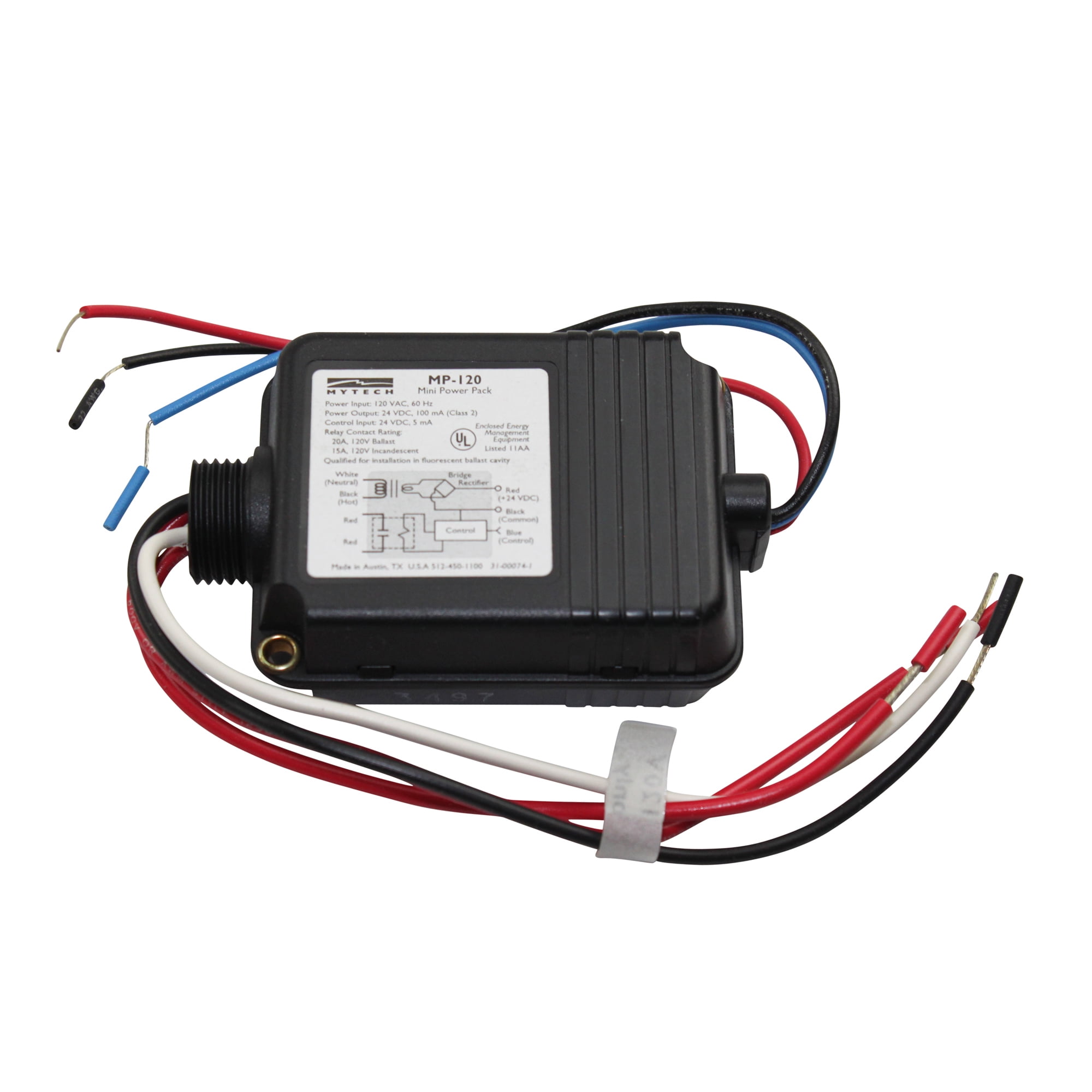 Hubbell Mytech Mp-120 Mini Power Pack 24 Vdc Output 20A Relay Occupancy ...