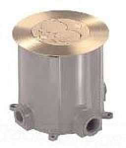 Hubbell PFB1 Plastic Round Floor Box, 100 Cubic Inches Capacity, 7-5/64 ...