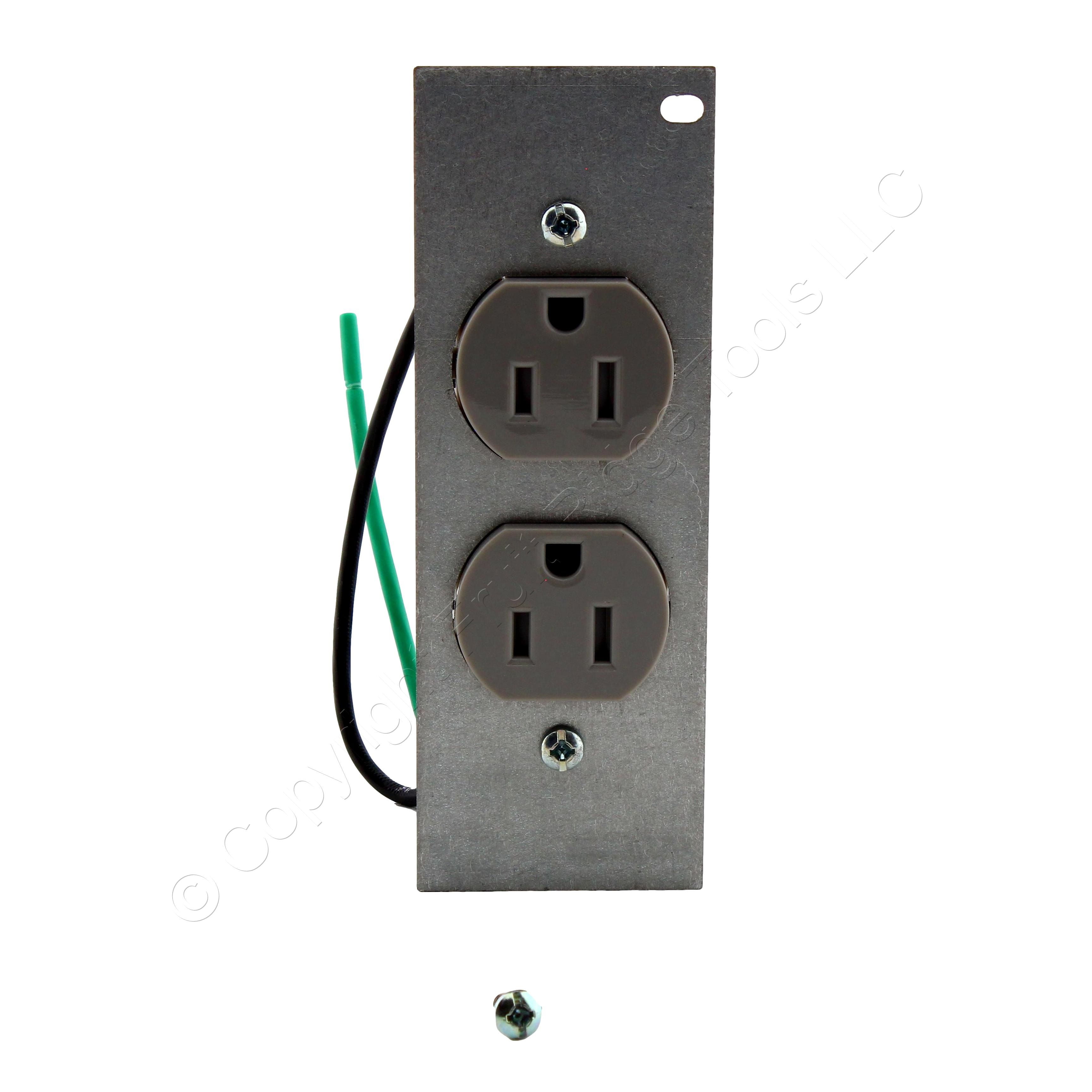 Hubbell PWFB10MPCR15GRY SystemOne Gray Tamper Resistant Duplex ...