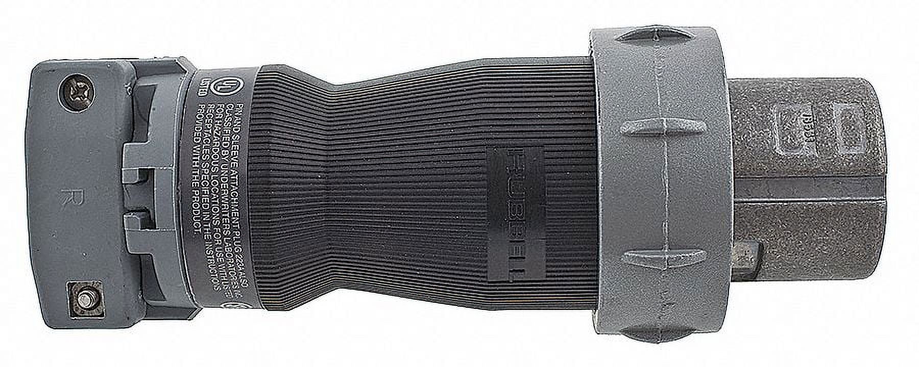 Hubbell Pin and Sleeve Plug,60 A,Black; Gray,3Pl HBL460PS2W - Walmart.com