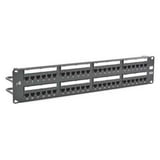 Hubbell Premise Wiring HP648 Patch Panel, Category 6, 48 Ports, Steel ...