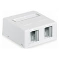 Hubbell Premise Wiring Surface Housing 2 Port HSB2W - Walmart.com