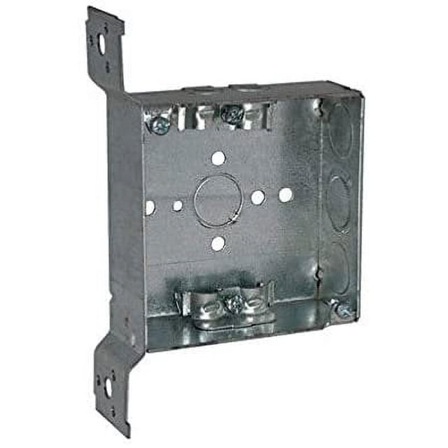 Hubbell Raco 0223 4" Square Box With Clamps - Walmart Business Supplies