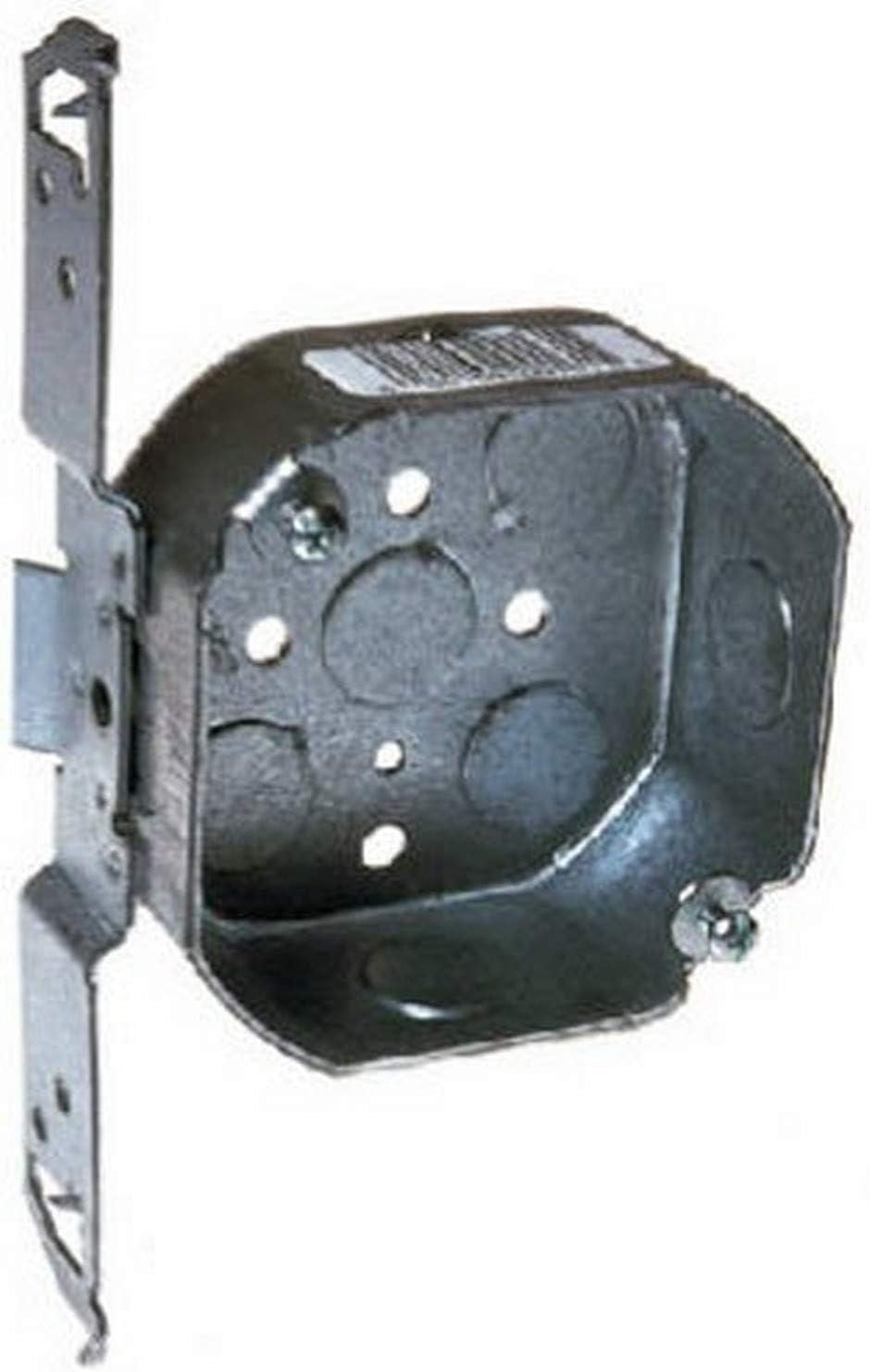 Hubbell-Raco 161 1-1/2-Inch Deep, 1/2-Inch Side Knockouts, Wood/Metal ...