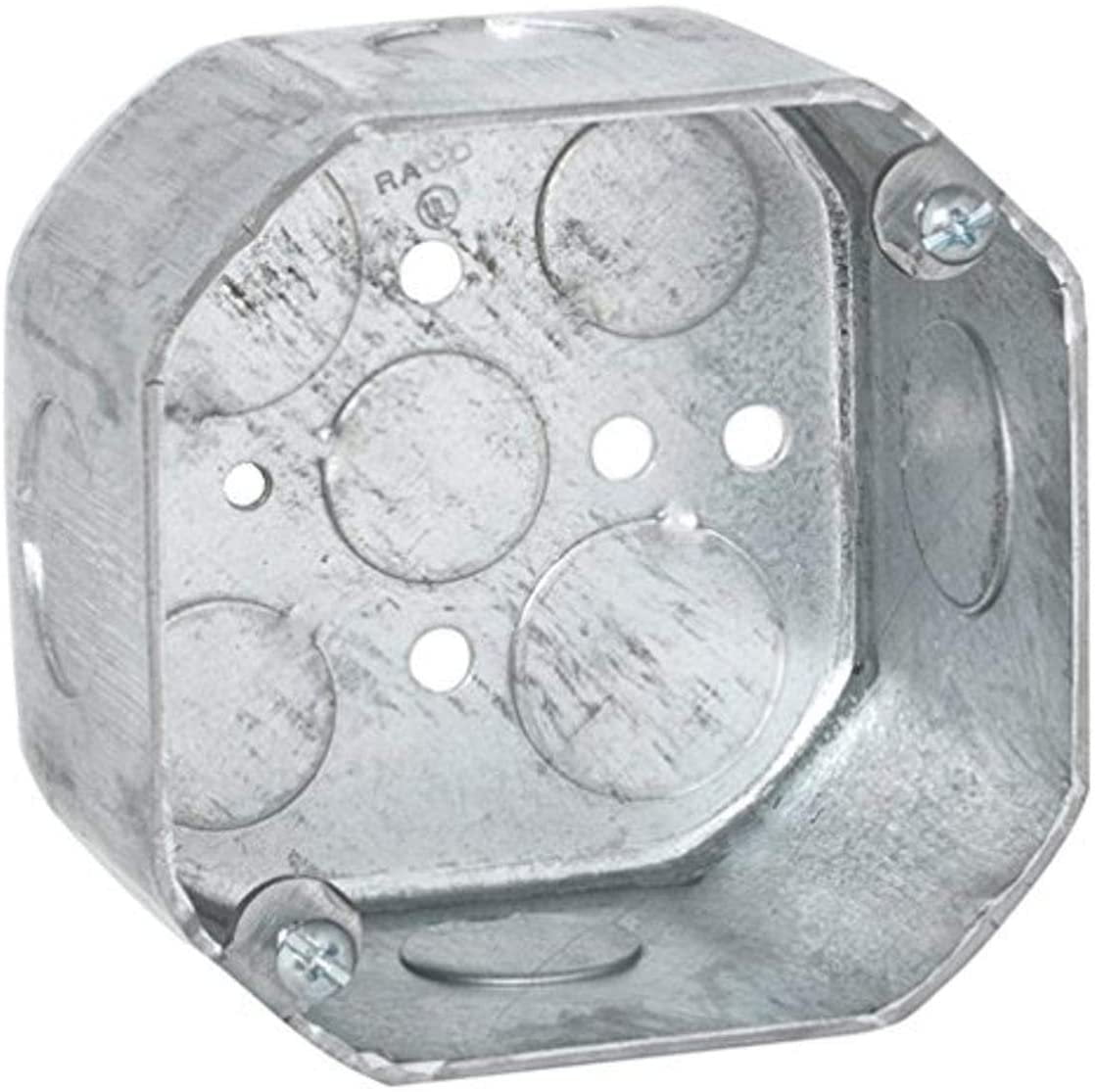 Hubbell-Raco 167 4-Inch Octagon Box, 2-1/8In. Deep, 2 1/2-Inch & 2 3/4 ...
