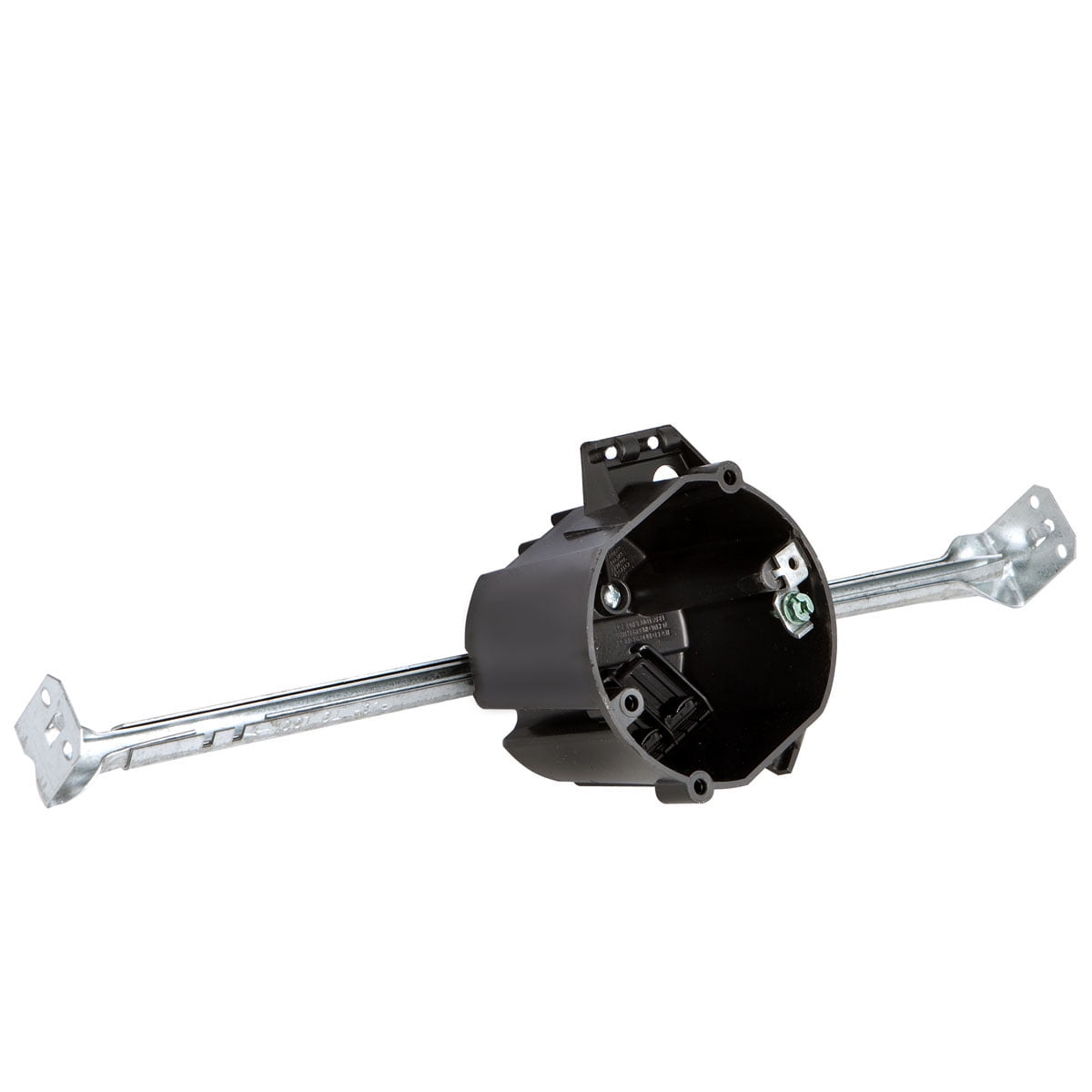 Hubbell-Raco 2-5/8-Inch Deep Round Electrical Box with NMSC Clamps ...