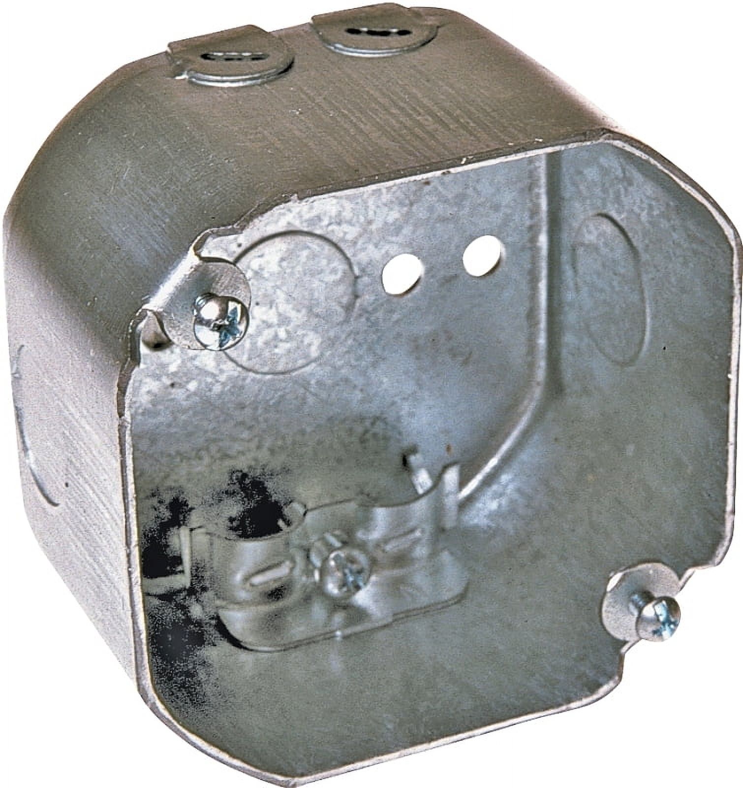 RACO 175 Octagonal Box, 4 in OAW, 2-1/8 in OAD, 4 in OAH, 3 -Knockout ...