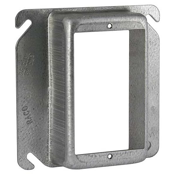 Raco Mud Ring, 1 Gang, Galvanized Zinc, Square Box Type 775 - Walmart.com