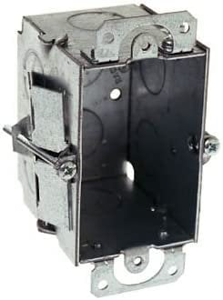 Hubbell-Raco 506 Switch Box, Gangable, 2-1/2" Deep, Conduit KO's, Tiger ...