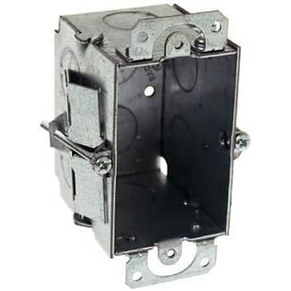 Hubbell-Raco 506 Switch Box, Gangable, 2-1/2" Deep, Conduit KO's, Tiger ...