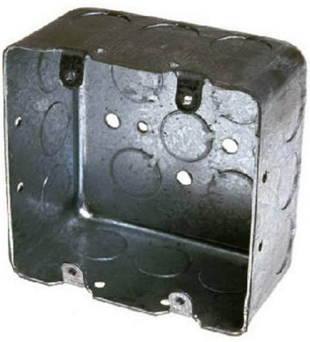 RACO Two-Device Switch Box Double Switch Electrical Box - 4-Inch Square ...