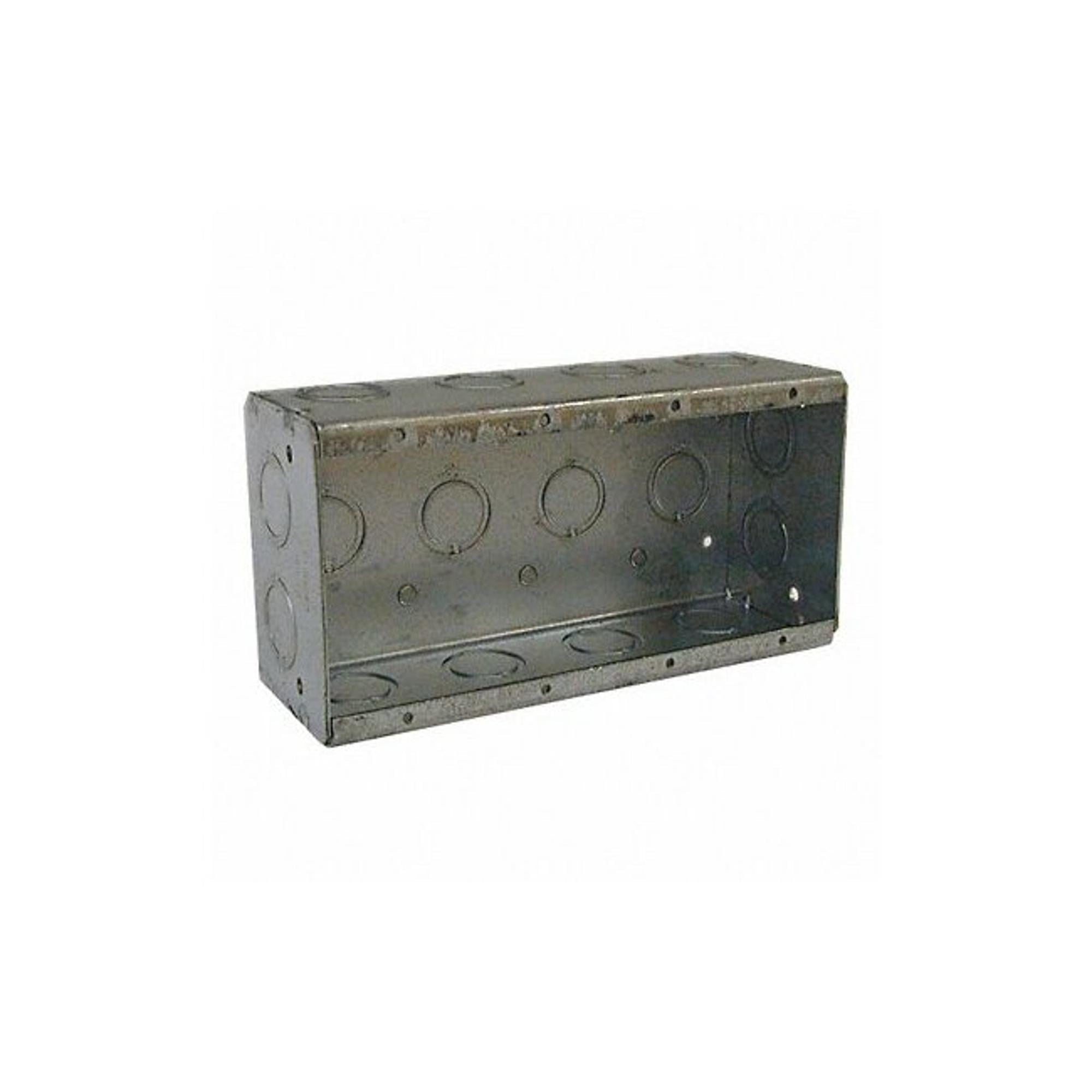 Hubbell-Raco 693 Masonry Box, 4-Gang, 2-1/2" Deep, 1/2 " & 3/4" KOs ...