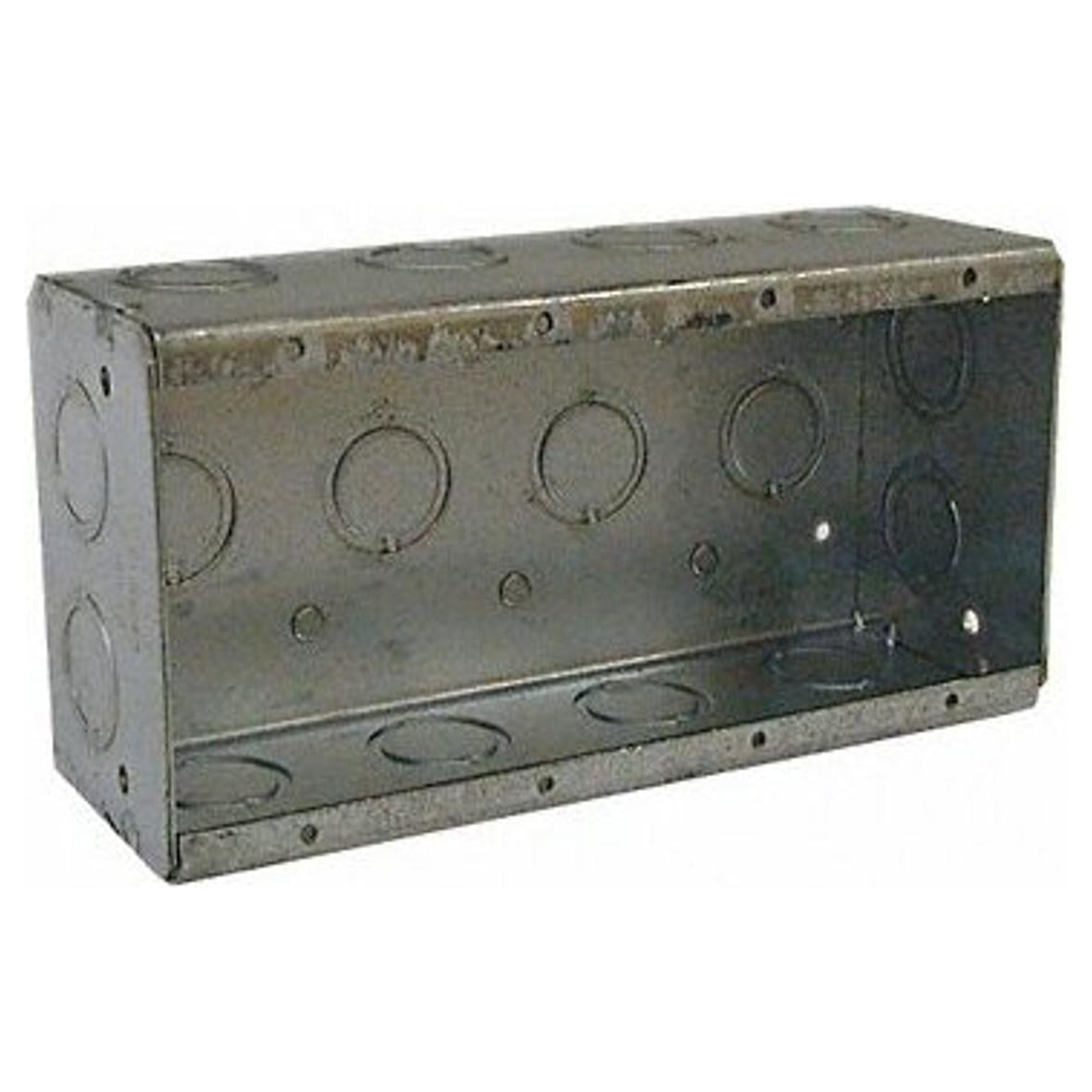 Hubbell-Raco 693 Masonry Box, 4-Gang, 2-1/2" Deep, 1/2 " & 3/4" KOs ...