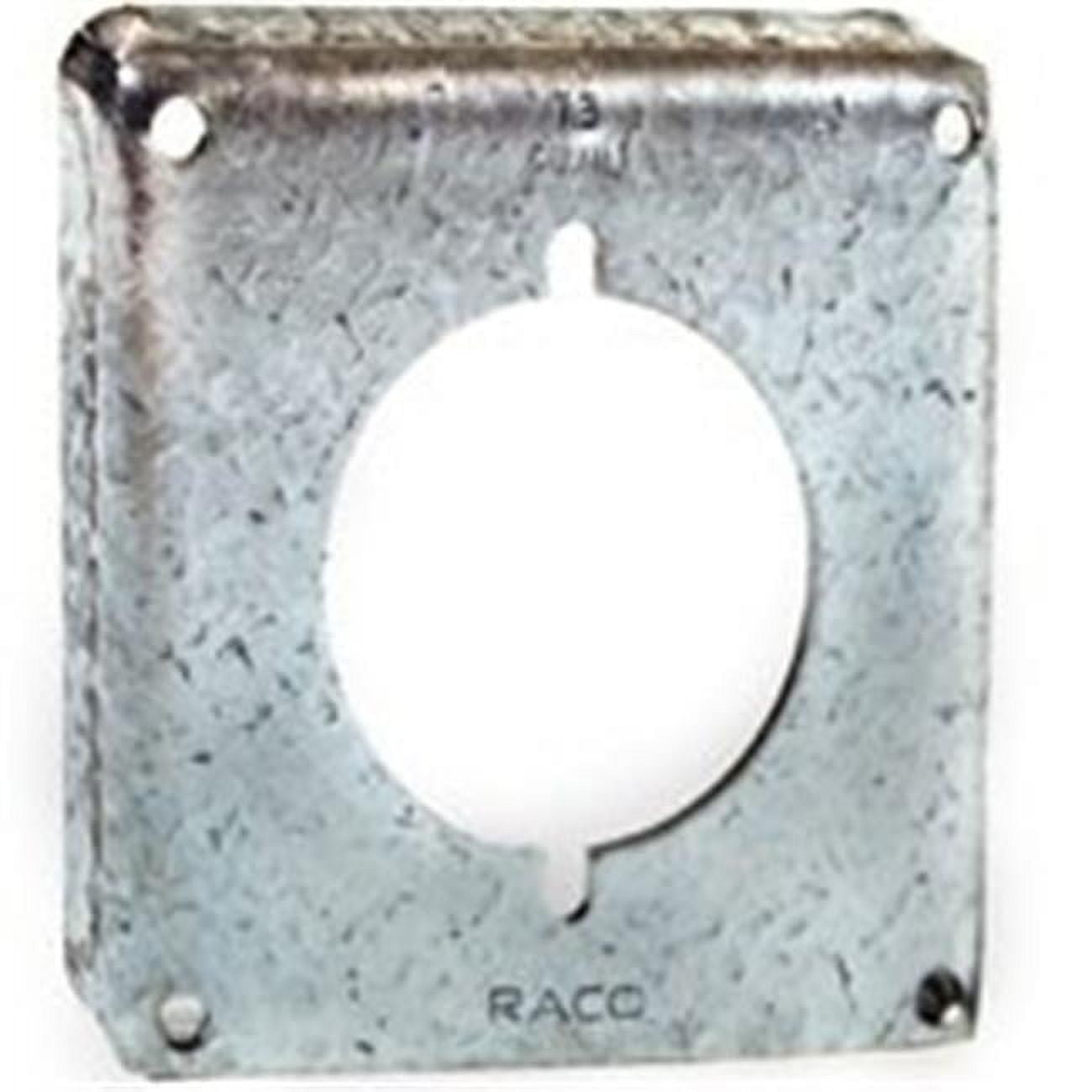 RACO 810C Exposed Work Cover, 2-9/64 in Dia, 4-3/16 in L, 4-3/16 in W ...