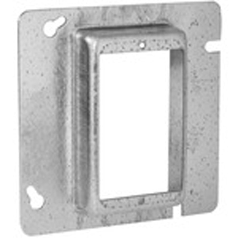 Hubbell-Raco 839 4-11/16" Square Cover, 1-Device, Mud Ring, 1" Raised, Drawn - Walmart.com
