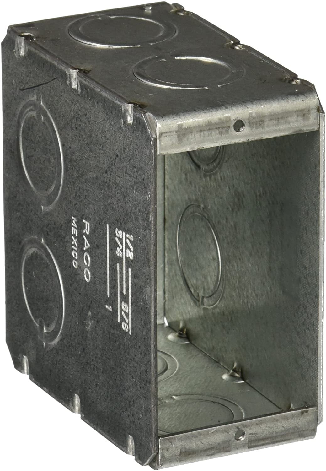 Hubbell-Raco 8695 3-1/2-Inch Deep 1 Gang Welded Masonry Electrical Box ...