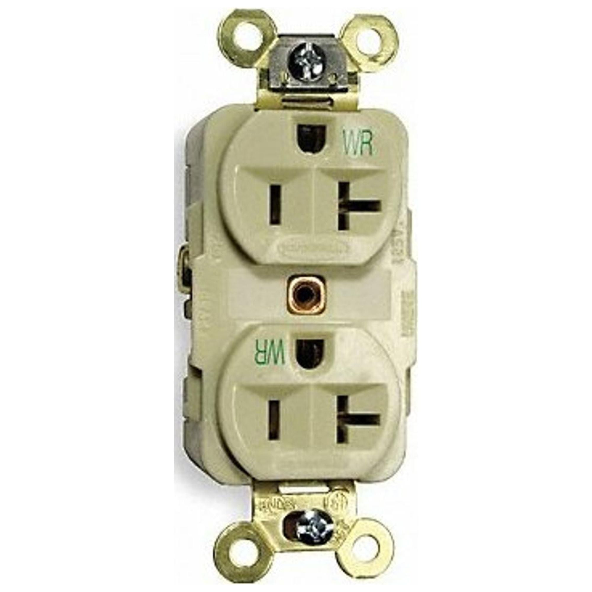 Hubbell Wiring Device-Kellems Recept,Ivory,20 A,2P3W,Back; Side,1PK HBL5362IWR - Walmart ...