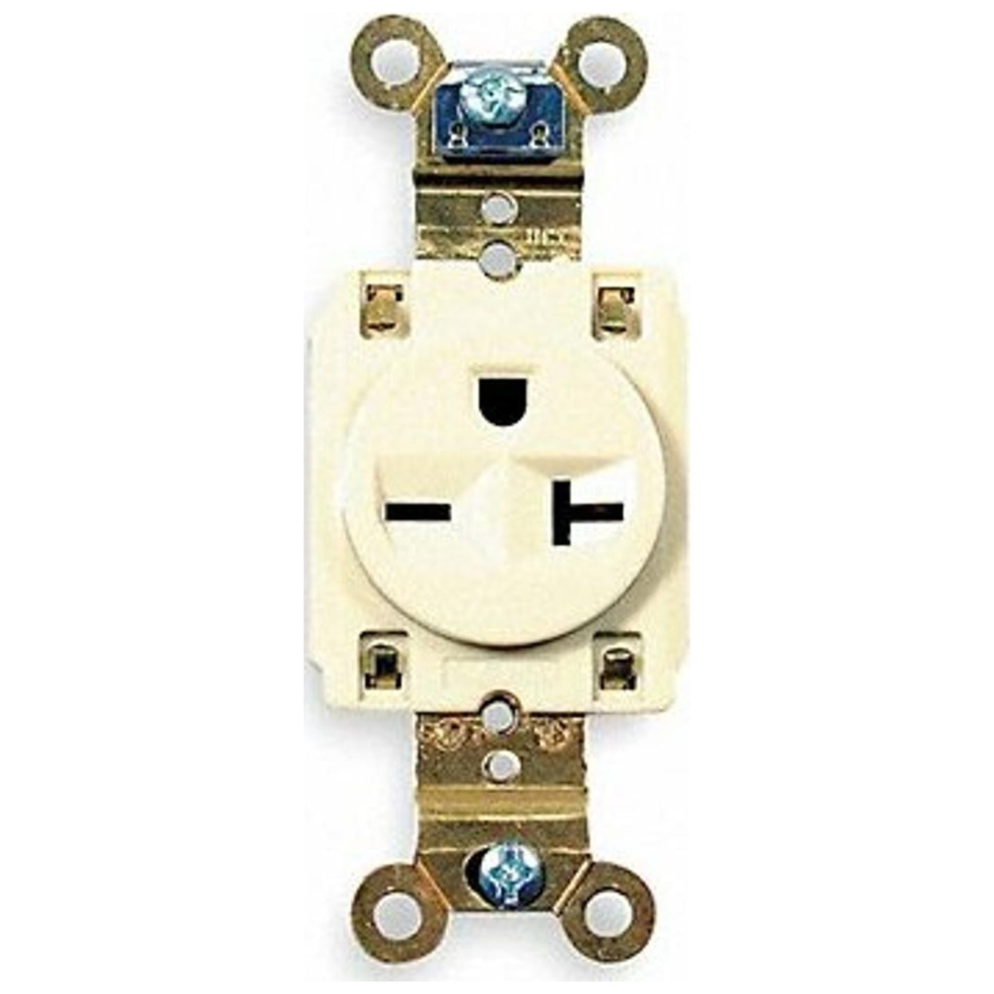 Hubbell HBL5461I Single Receptacle, Industrial Grade, 20 amp, 250V, 6 ...