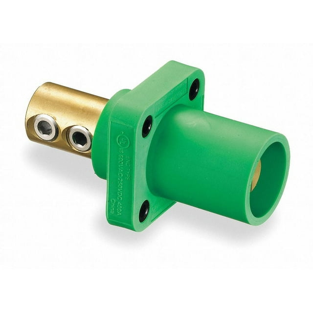 Hubbell Recpt,Green,Male,Double Set Screw,400 A HBLMRGN - Walmart.com