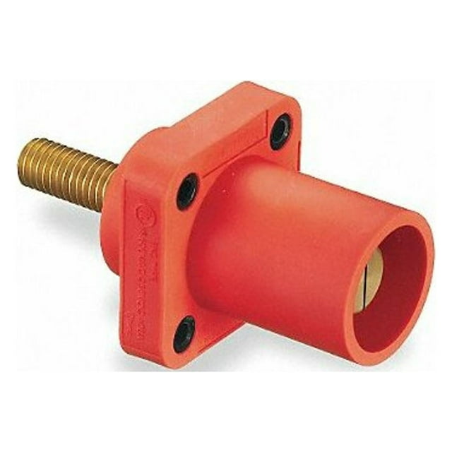 Hubbell Wiring Device-Kellems Recpt,Red,Male,Double Set Screw,400 A ...