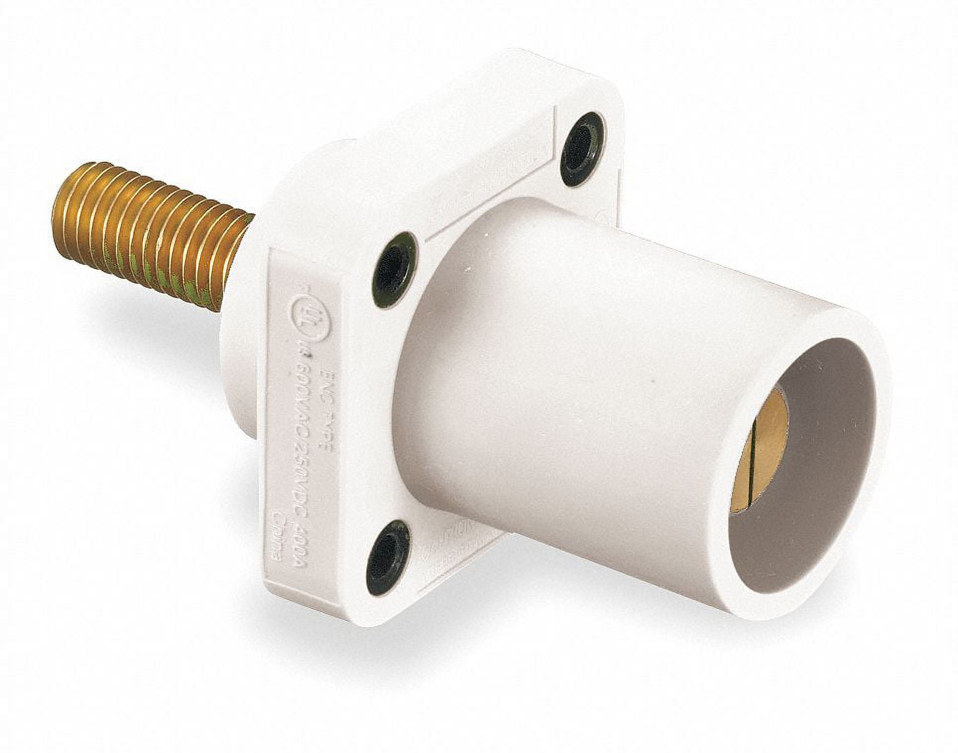 Hubbell Recpt,White,Male,Double Set Screw,400 A HBLMRSW - Walmart.com