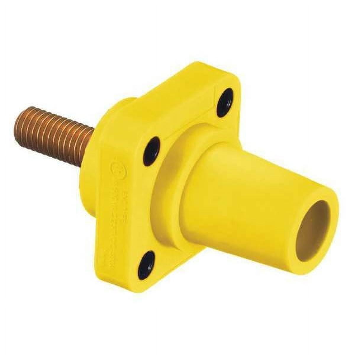 Hubbell Wiring Device-Kellems Recpt,Yellow,Female,Stud Terminals,400 A ...
