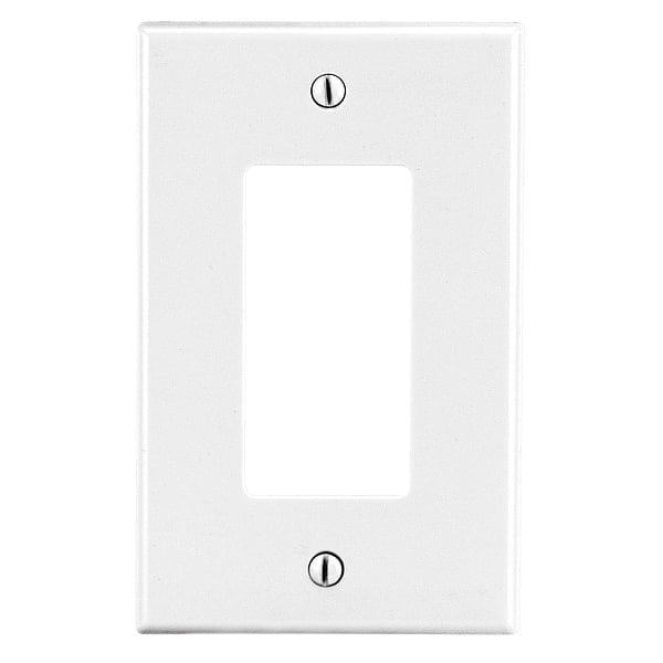 Hubbell Wiring Device-Kellems Rocker Wall Plate,Stnd;Wht,1Gng,Smth Stn ...