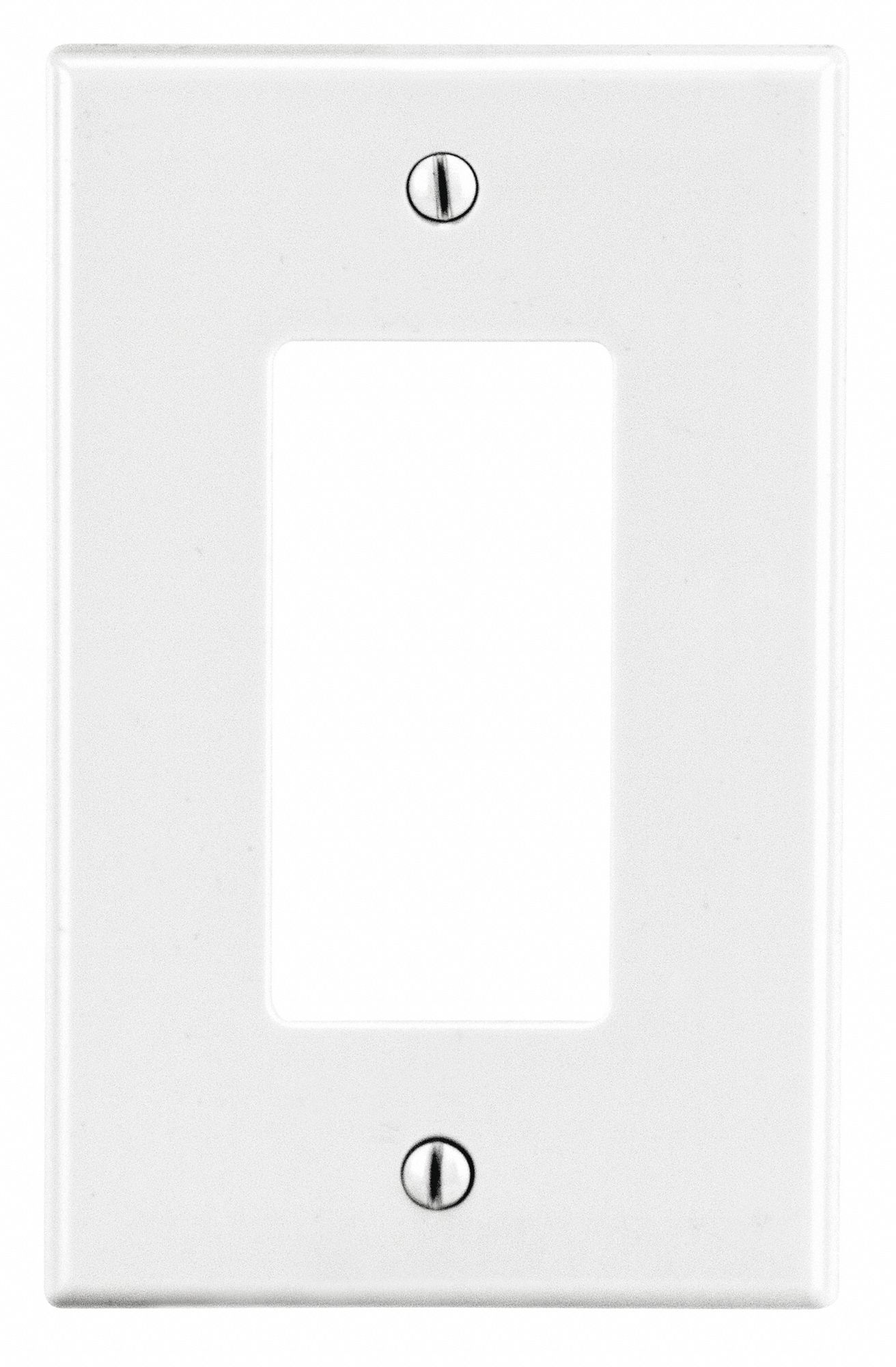 Hubbell Rocker Wall Plate,Stnd;Wht,1Gng,Smth Stn P26W - Walmart.com
