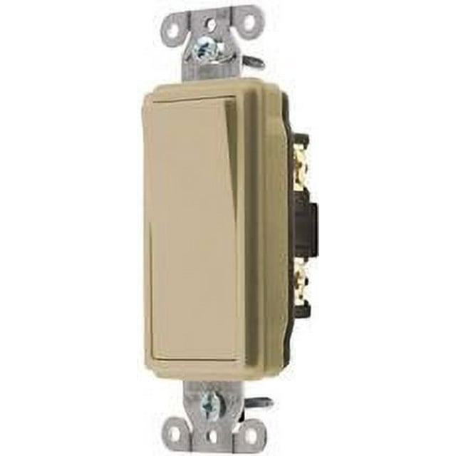 Hubbell Specification Grade Decorator Rocker Switch, 20 Amp, Double ...