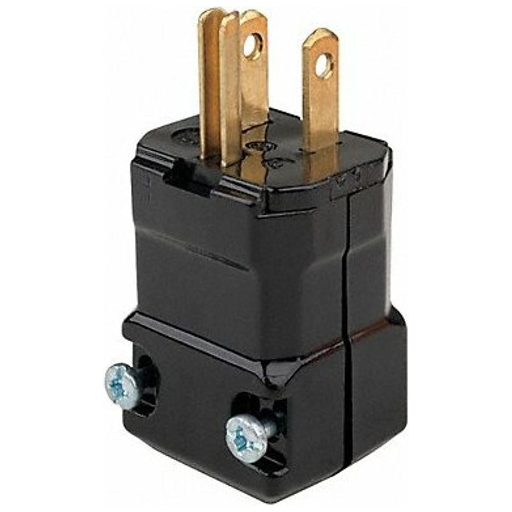 Straight Blade Plug,Black,15 A,Hng,5-15P - Walmart.com