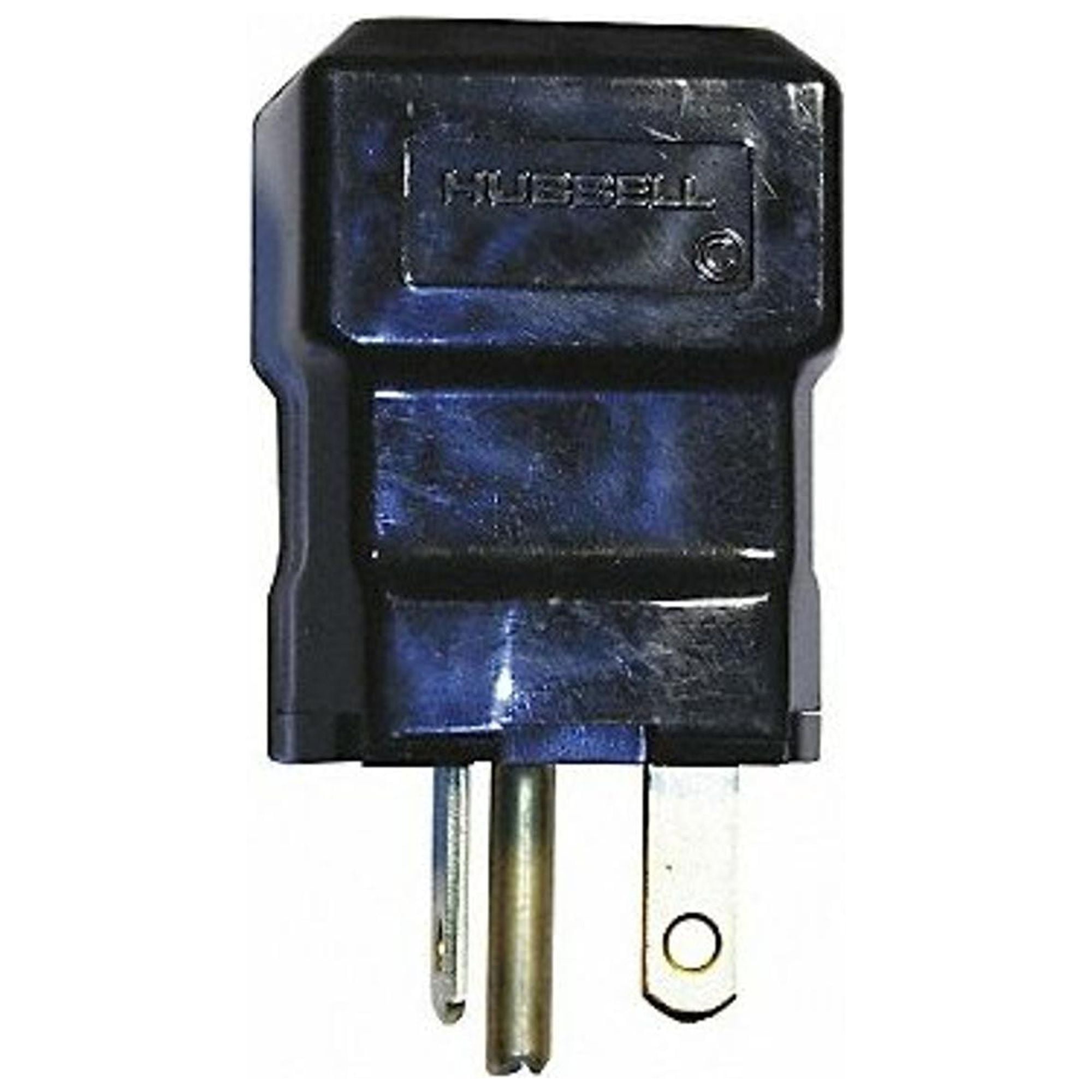 Straight Blade Plug,Black,20 A,Hng,5-20P - Walmart Business Supplies