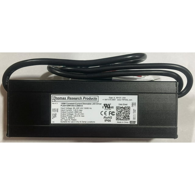 Hubbell Thomas Research Products PLED120W-043-C2800-D Constant Current ...