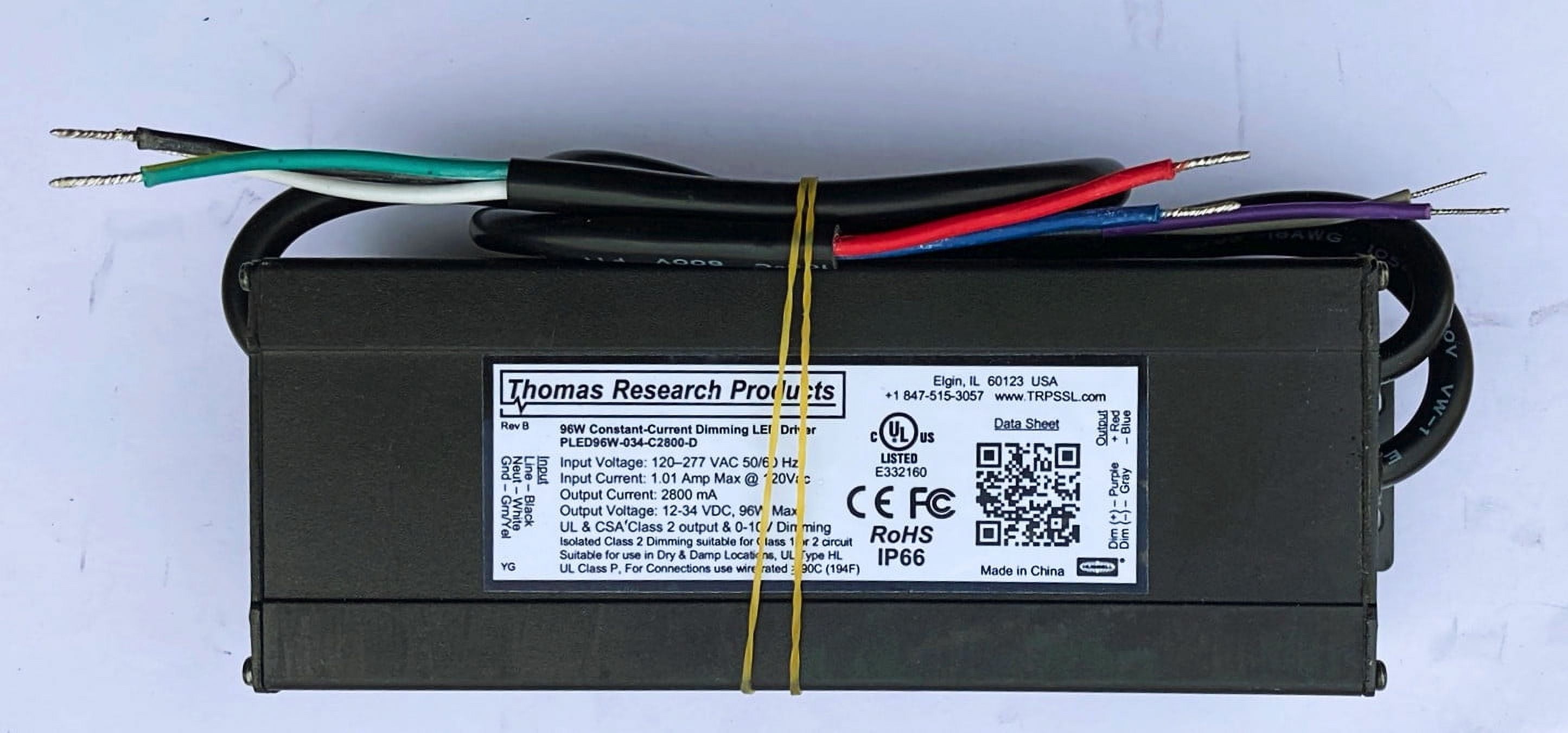 Hubbell Thomas Research Products PLED96W-034-C2800-D LED Driver ...