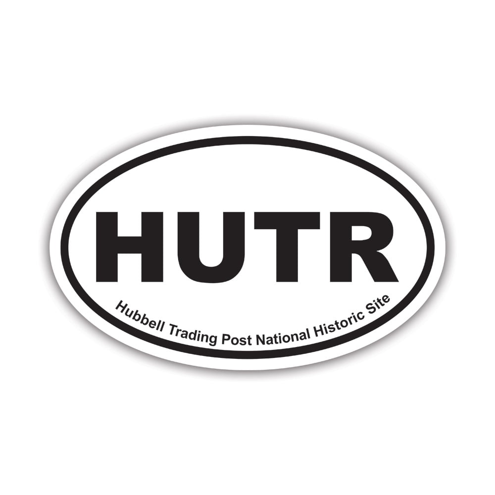 Hubbell Trading Post National Historic Site HUTR Oval Sticker Decal ...