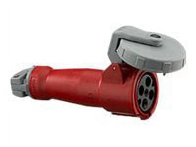 Hubbell Wiring Device-Kellems WT Pn&Slv Connctr,100 A,IEC;Red,3Pl ...