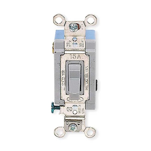 Hubbell Wiring Device-Kellems Wall Switch,Gray,15A;Back;Side,SnglPole ...