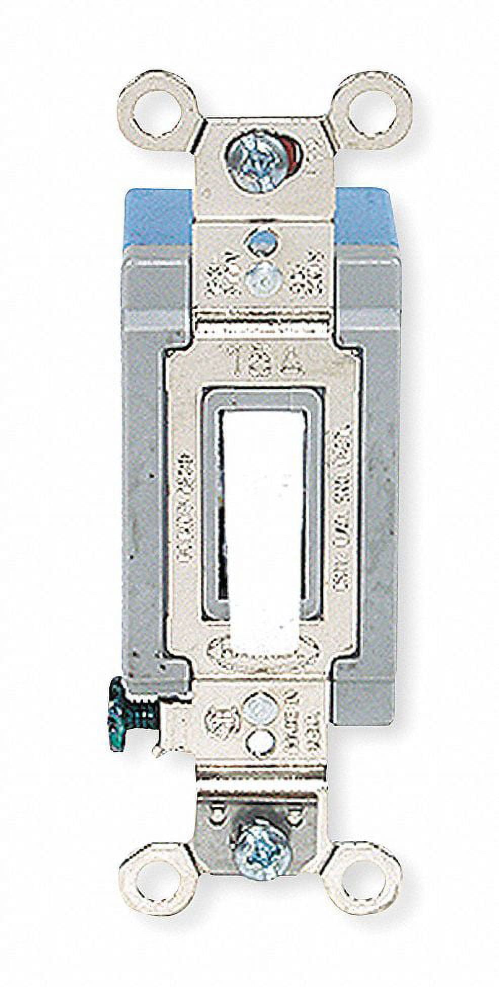 Hubbell Wall Switch,Wht,15A;Back;Side,SnglPole HBL1201W - Walmart.com