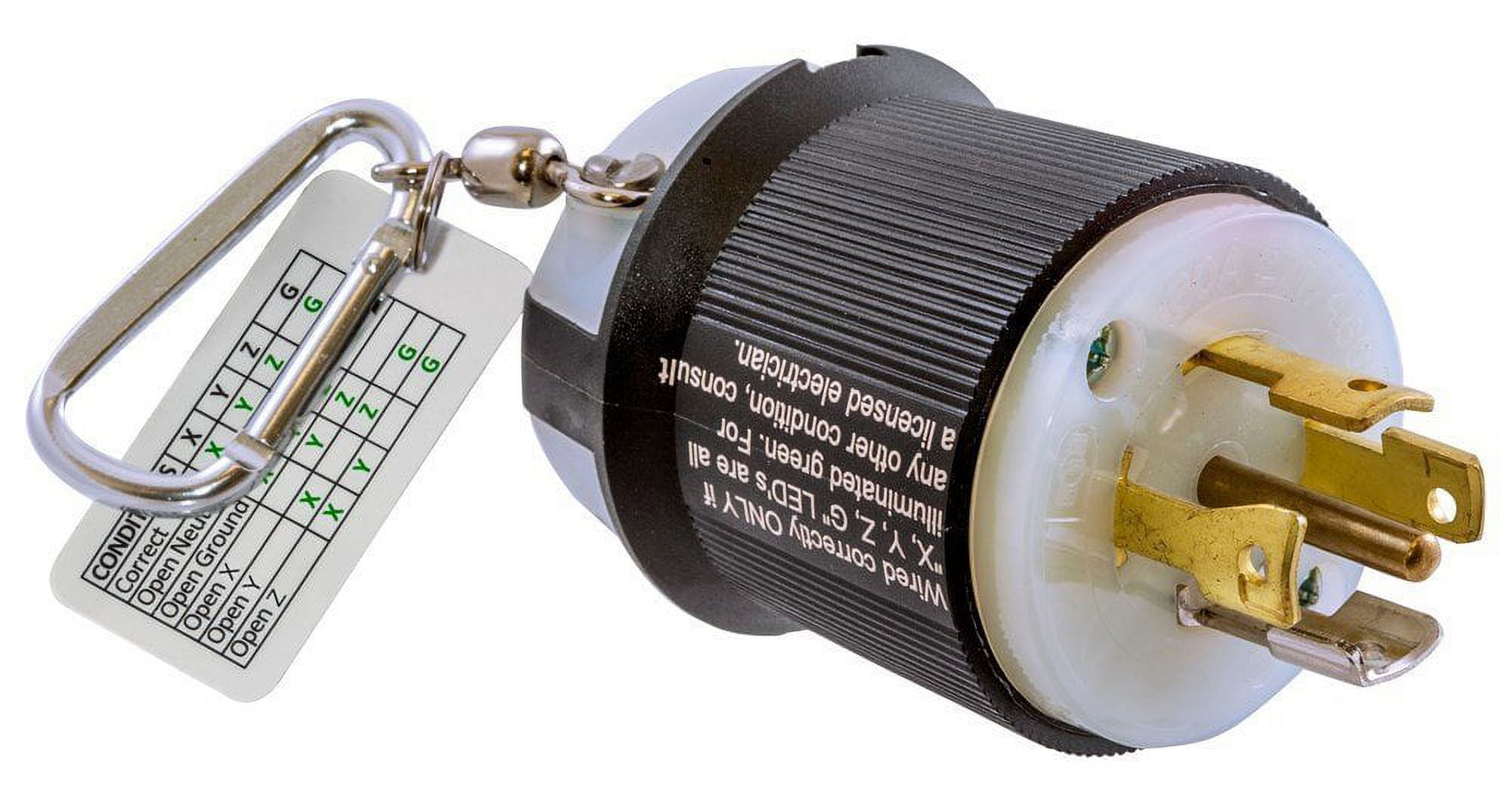 Hubbell Wiring Device-Kellems Circuit Tester, 120 to 208V AC, No Disp ...