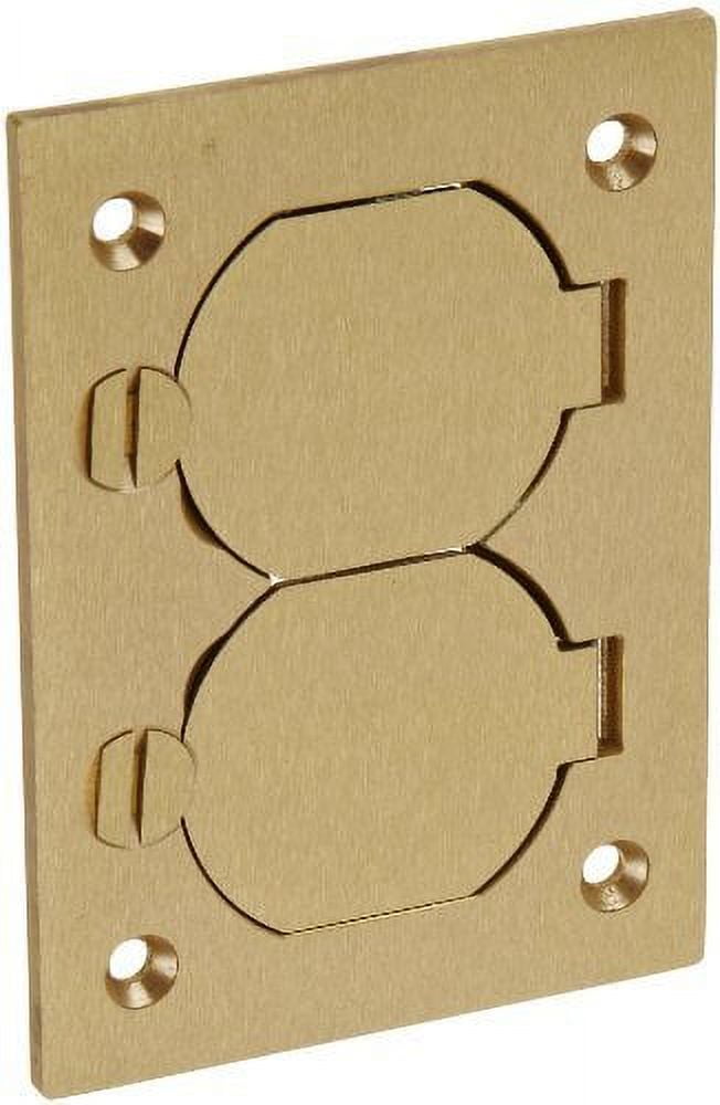 Floor Sub-Plate, Floor Box Type, 1 Gang, Brass, In-Use Cover Type ...