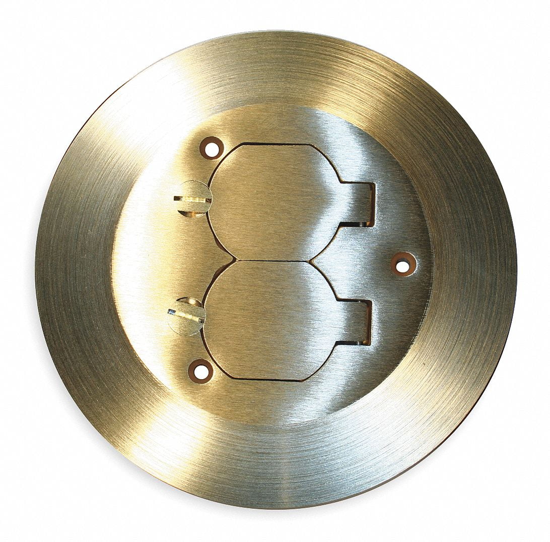 Hubbell Wiring Device-Kellems Floor Box Cover Carpet Flange,6-1/4 in ...