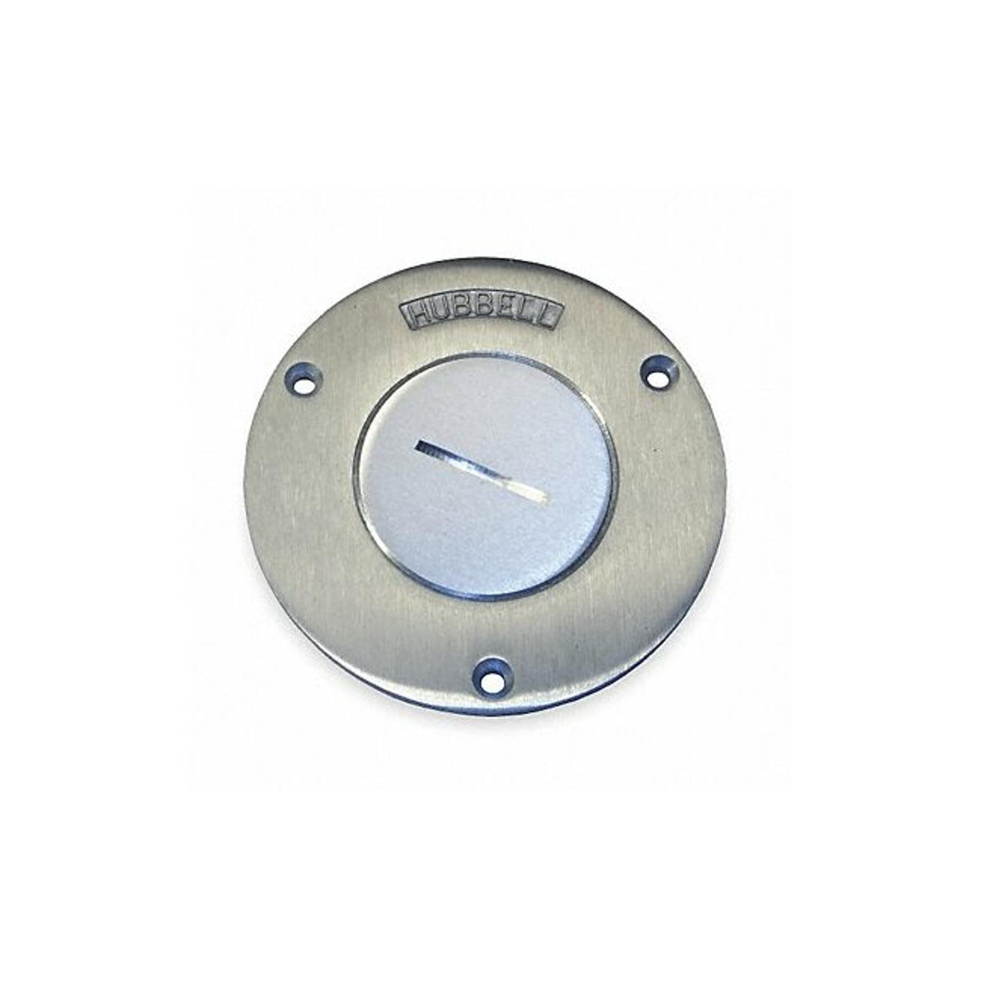 Hubbell Wiring Device-Kellems Floor Box Cover,Round,1-Gang,5/16 in ...