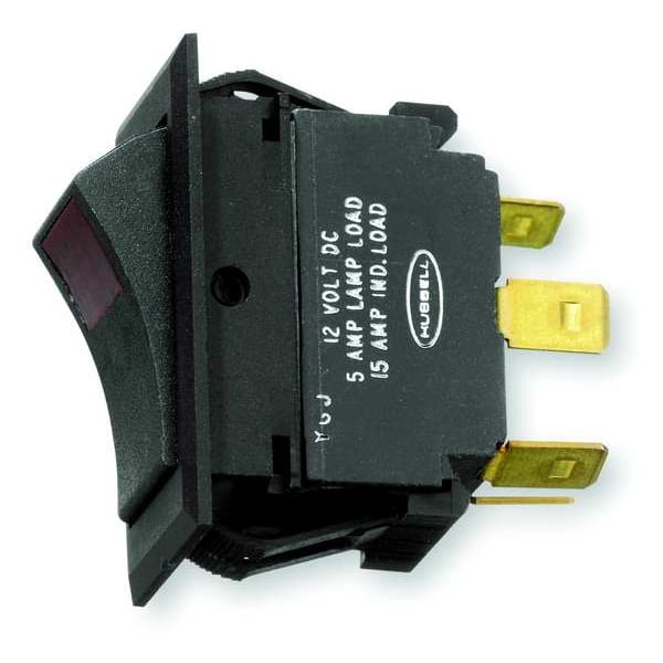 Hubbell Wiring Device-Kellems Lighted Rocker Switch,SPDT,5 Connections ...