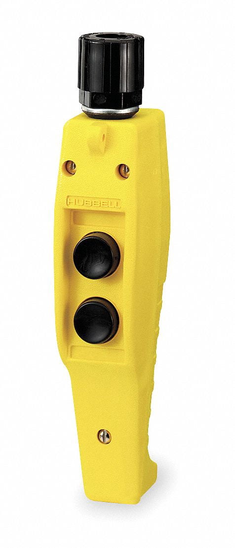 Hubbell Wiring Device-Kellems Pendant Push Button Station,NO/NC,Yellow ...