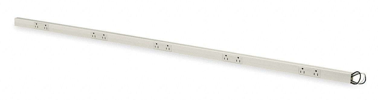 Hubbell Wiring Device-Kellems Prewired Raceway,10 Outlets,PVC PT155112 ...