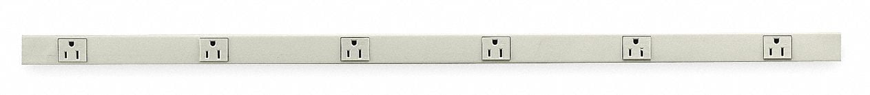 Hubbell Wiring Device-Kellems Prewired Raceway,6 Outlets,3 Ft. L ...