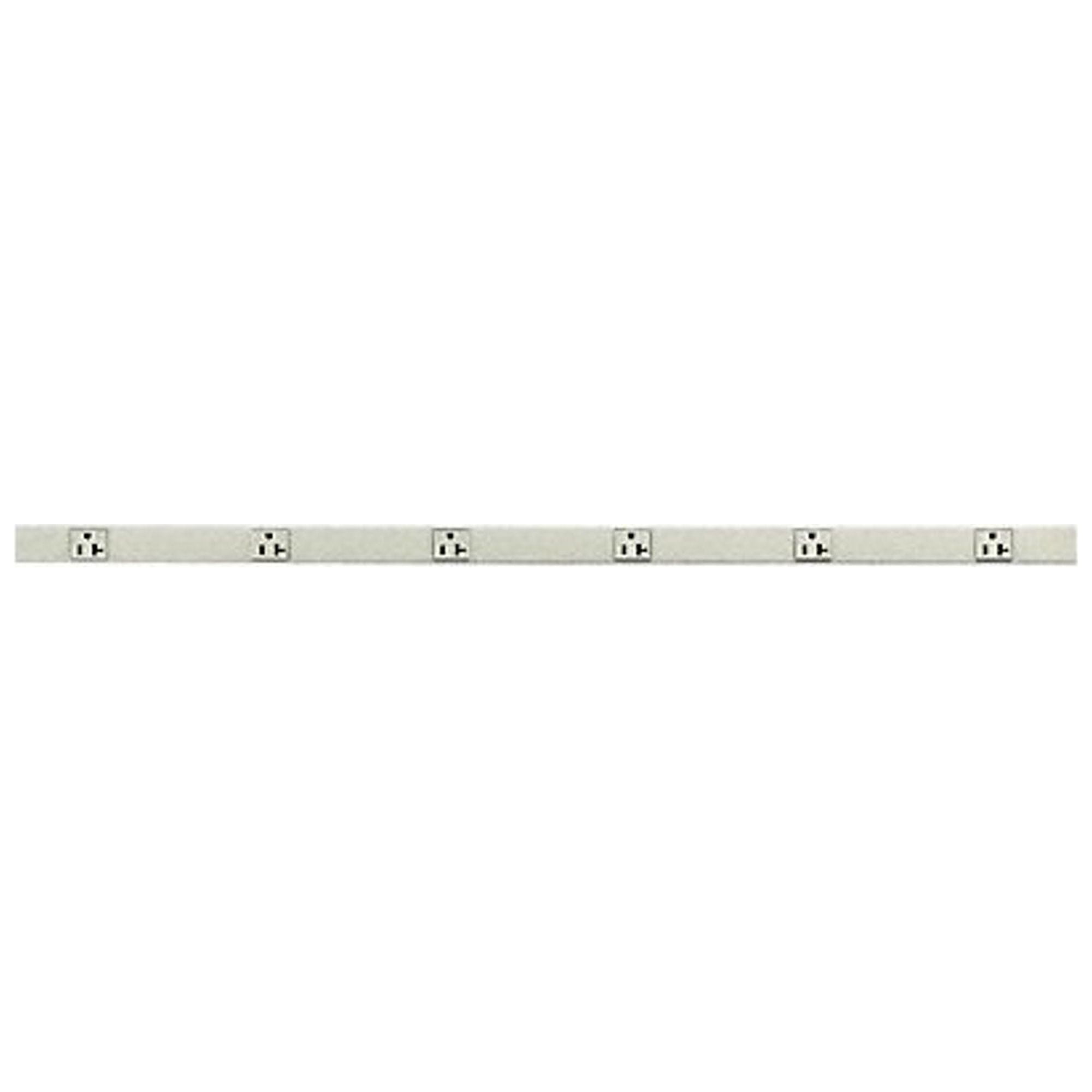 Hubbell Wiring Device-Kellems Prewired Raceway,6 Outlets,Ivory ...