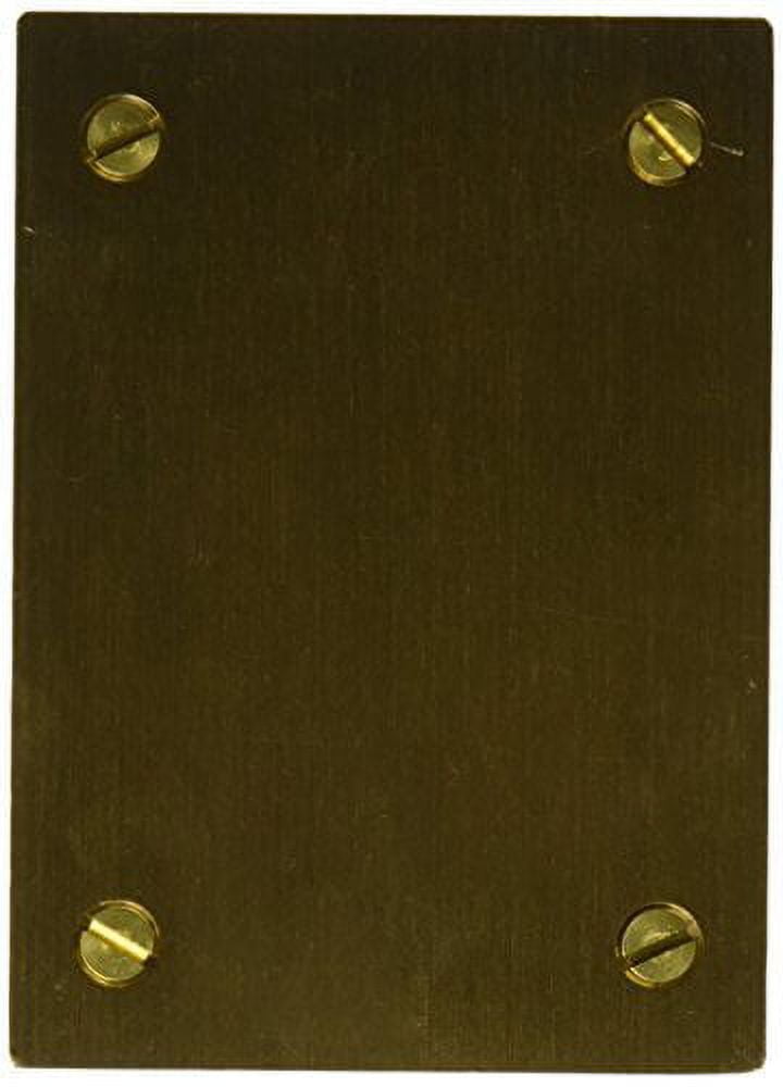 Hubbell Wiring Systems S3813 Brass Round Floor Box Rectangle Blank ...