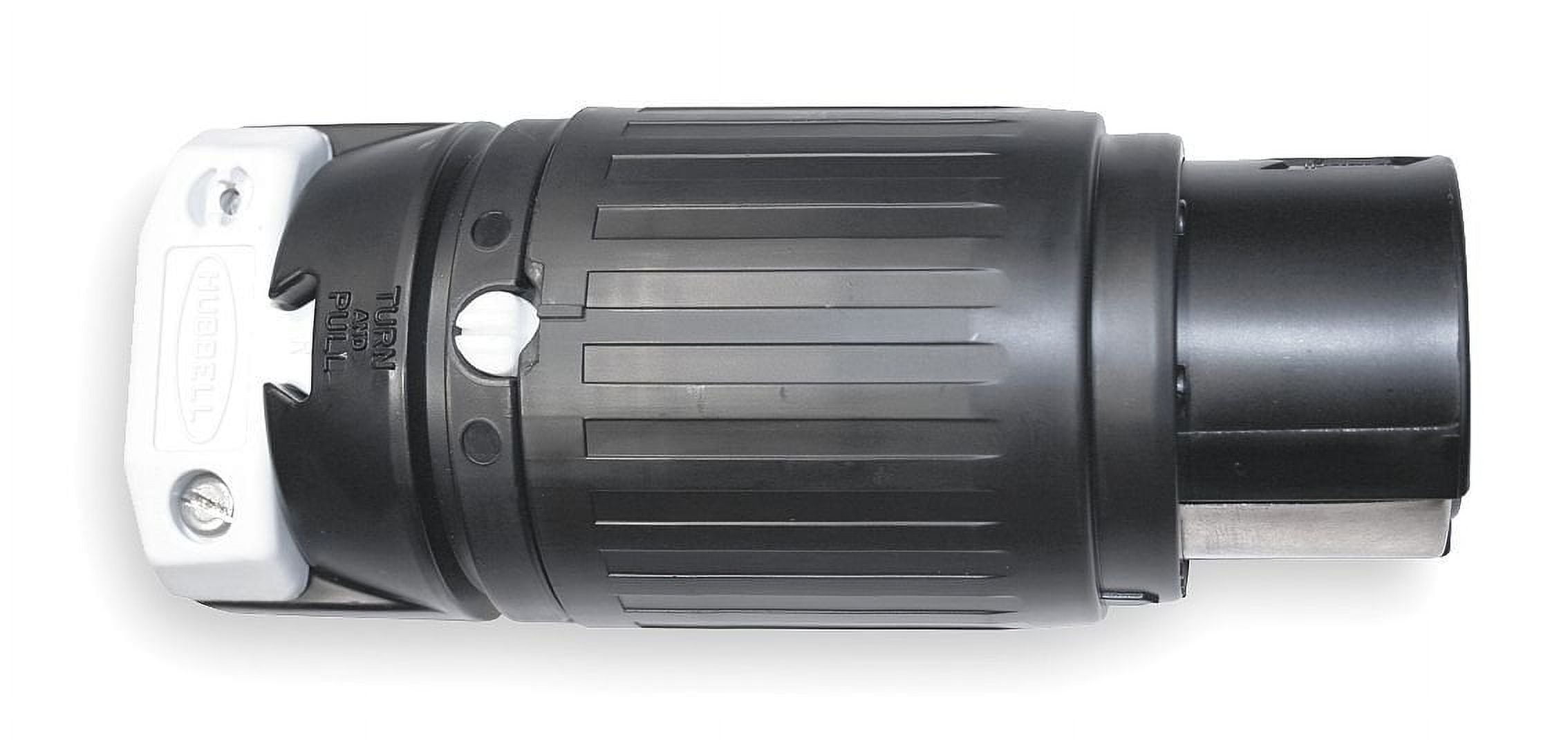 Hubbell Wiring Device-Kellems LckCon,Strt;50 A;Blk; White,Nyl,Non-NEMA ...