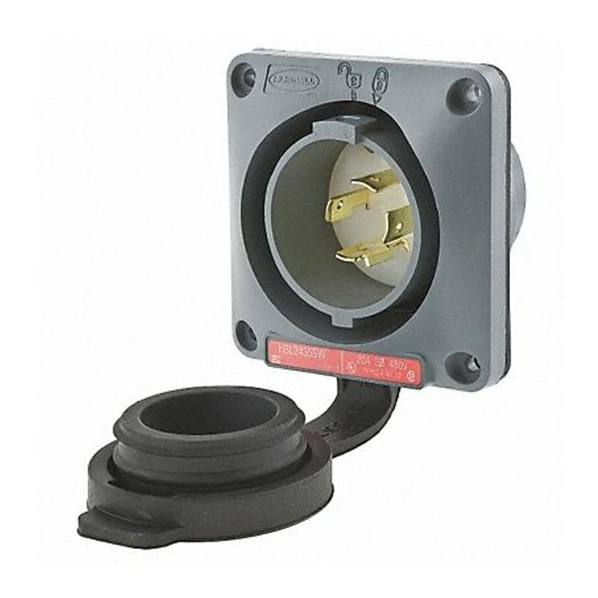 Hubbell Wiring Systems HBL2435SW Twist-Lock Watertight Safety Shroud ...