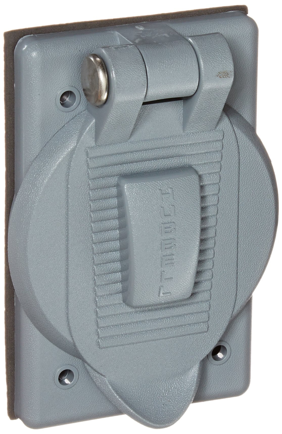 Hubbell Wiring Systems HBL7423WO Valox Spring-Loaded Lift Cover for ...